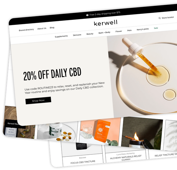 C2 Digital x Kerwell | Website Redesign, Development, Branding Shopify