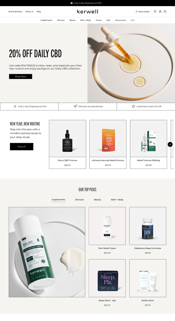 C2 Digital x Kerwell | Website Redesign, Development, Branding Shopify