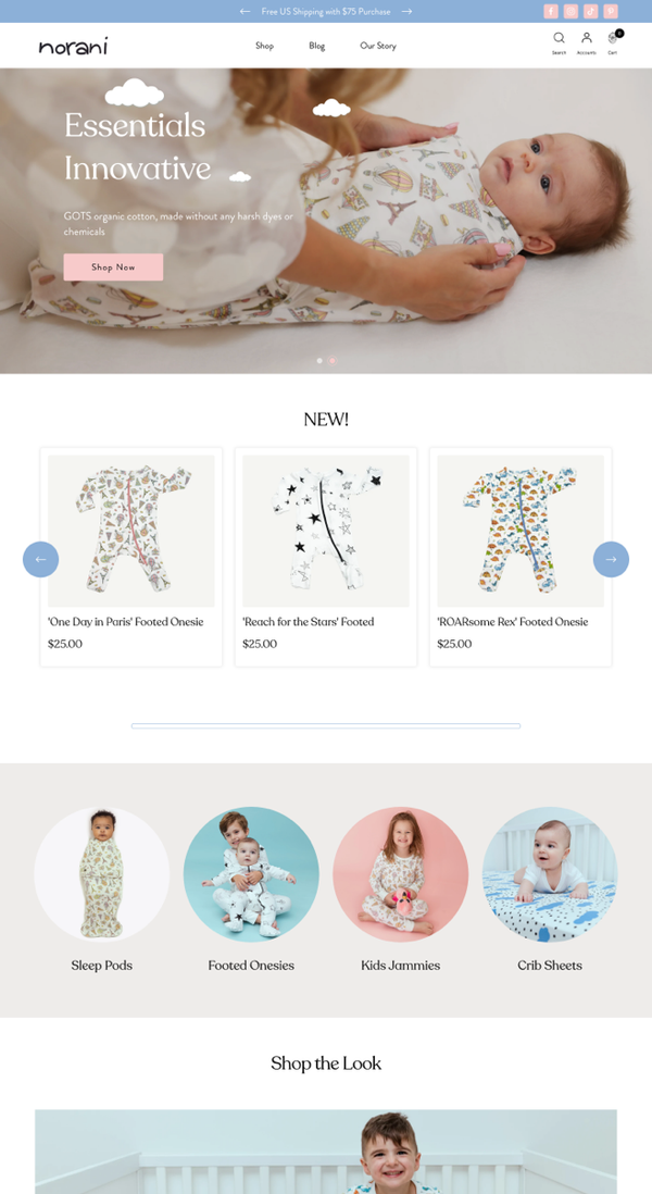 C2 Digital x Norani | Website Redesign, Development, Branding, Shopify